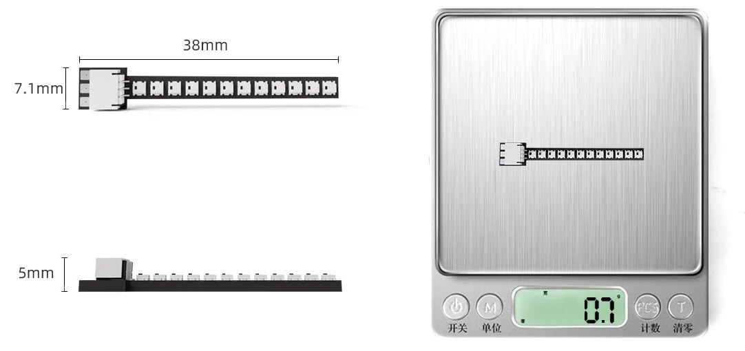 Светодиодная лента Mini RGB (38 мм) (HGLRC) купить в Москве в интернет ...